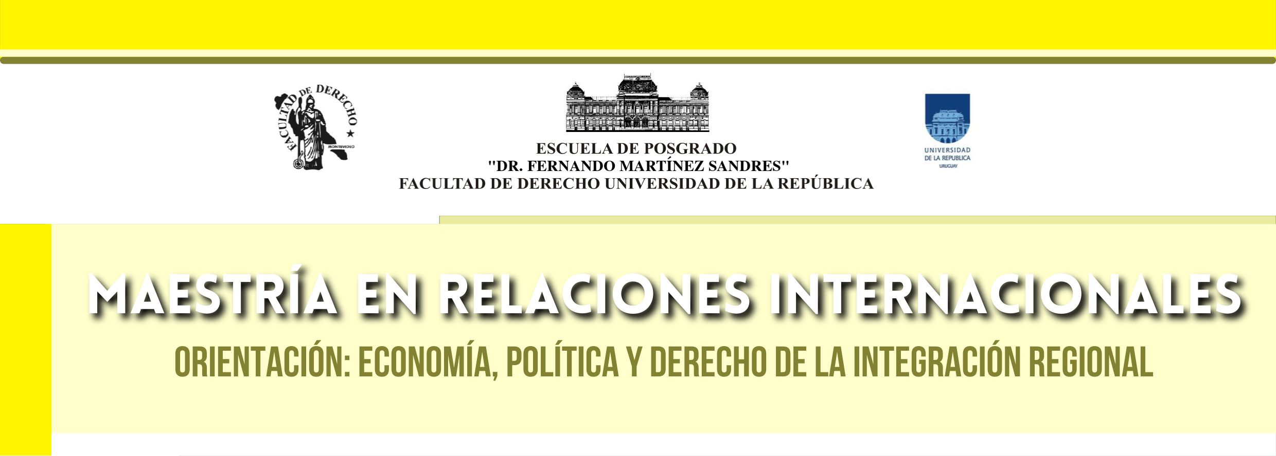 Maestría en Relaciones Internacionales | Facultad de Derecho